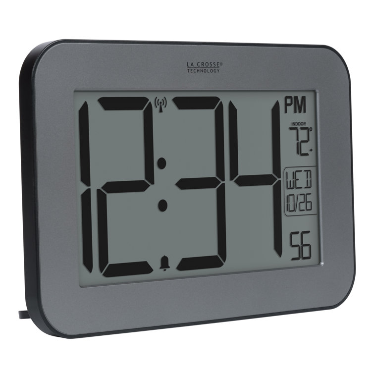 La Crosse Technology Large Time Digital Atomic Clock with 4-Inch digits | Wayfair